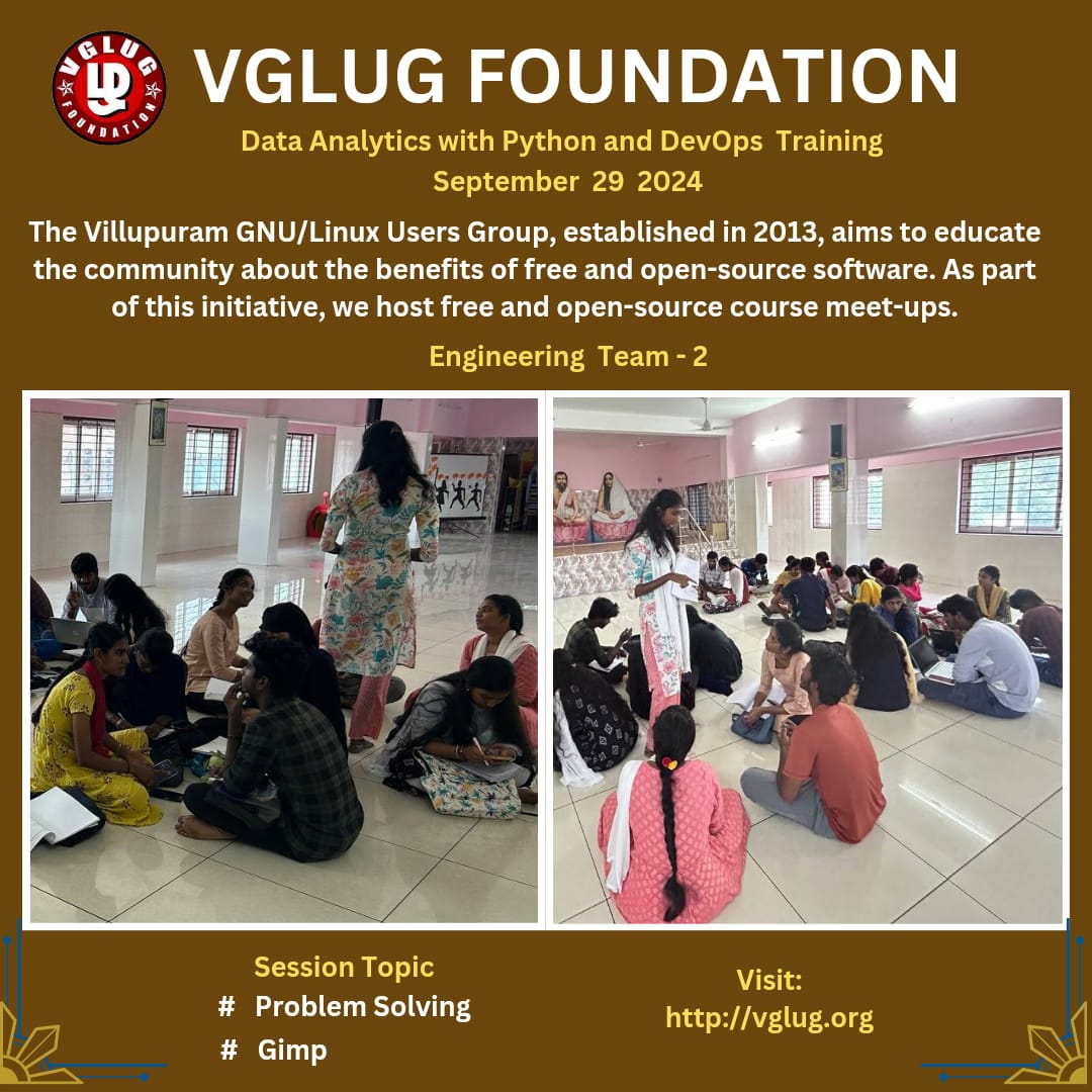 Data Analytics with Python Training – 18th Week Recap – VGLUG Foundation