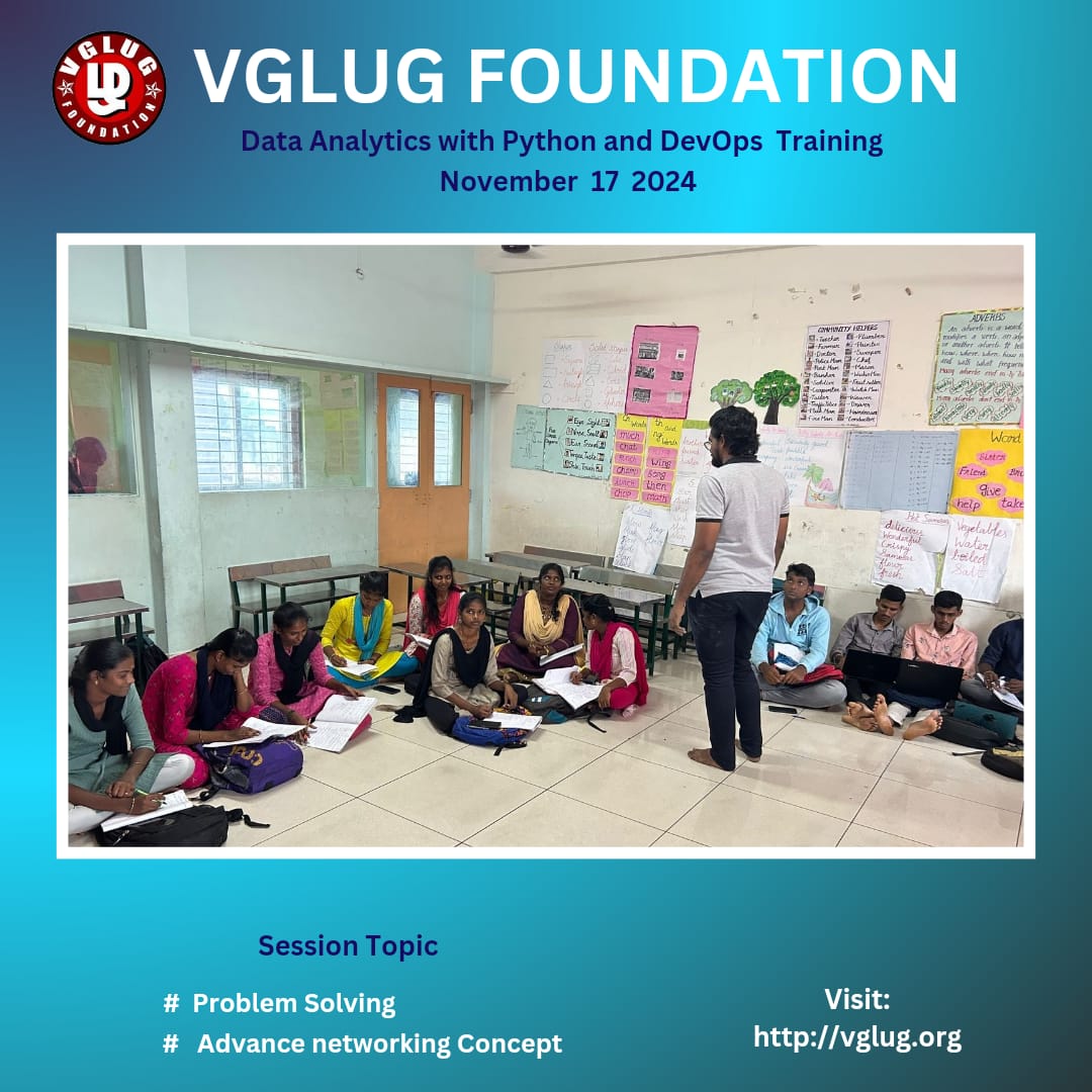 Data Analytics with Python Training – 24th Week Recap – VGLUG Foundation