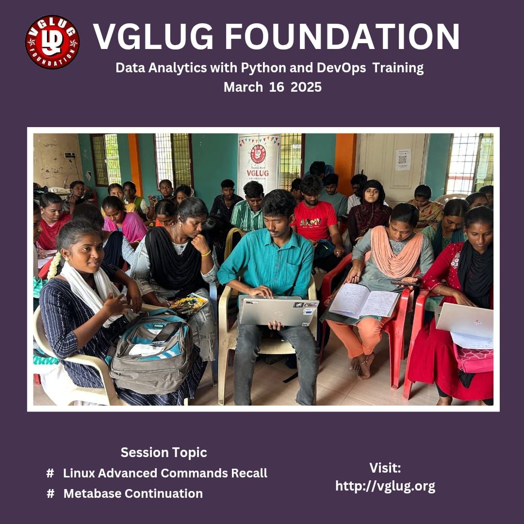 Data Analytics with Python Training – 36’th Week Recap – VGLUG Foundation